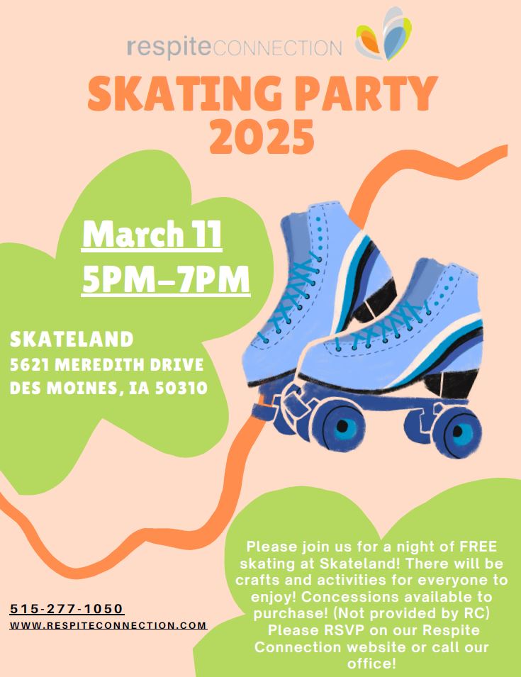 Respite Connection Skating Party March 11, 2025! ‹ Respite Connection